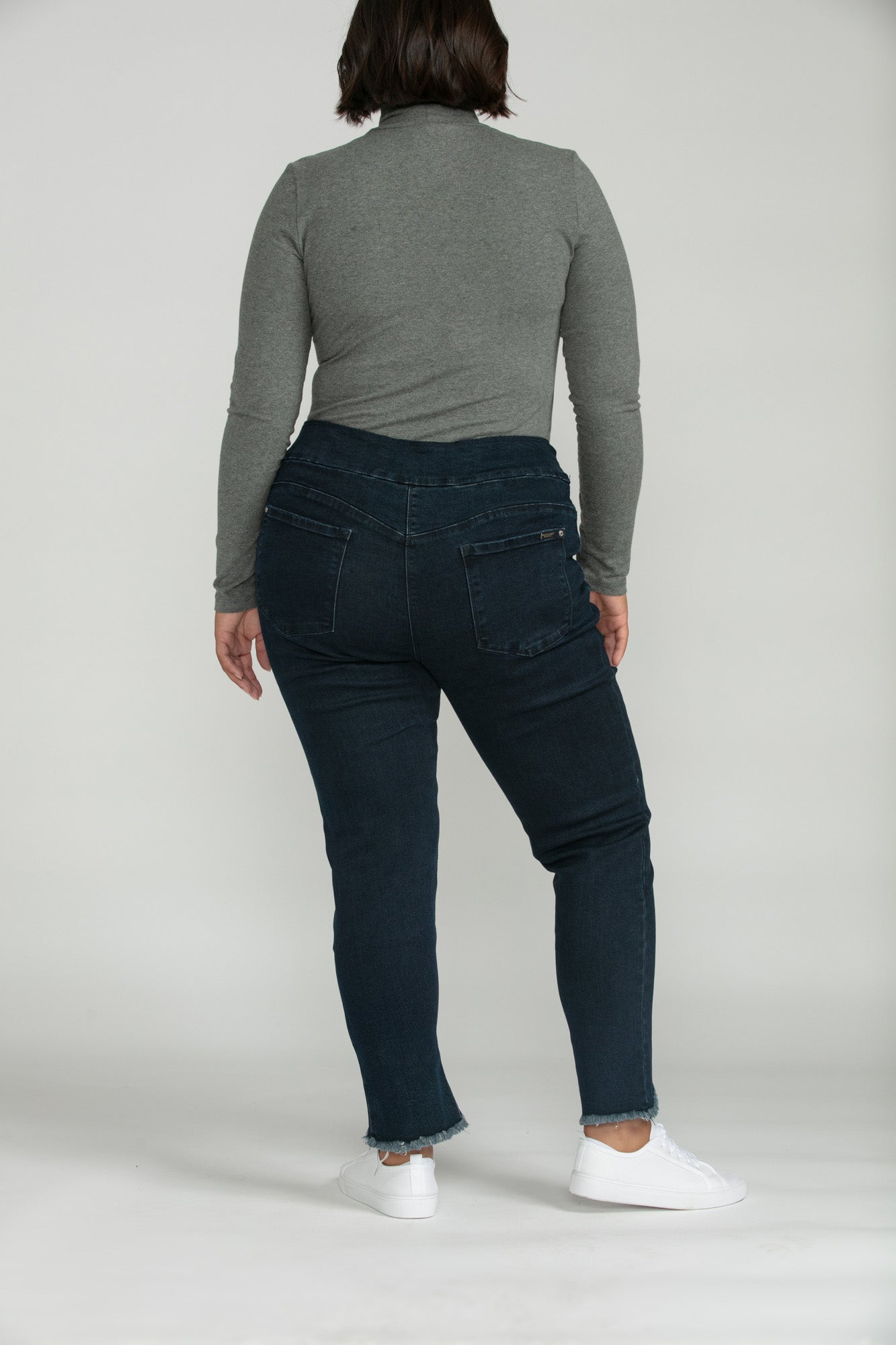 Bluberry denim Elastic Waistband Capri Palmer