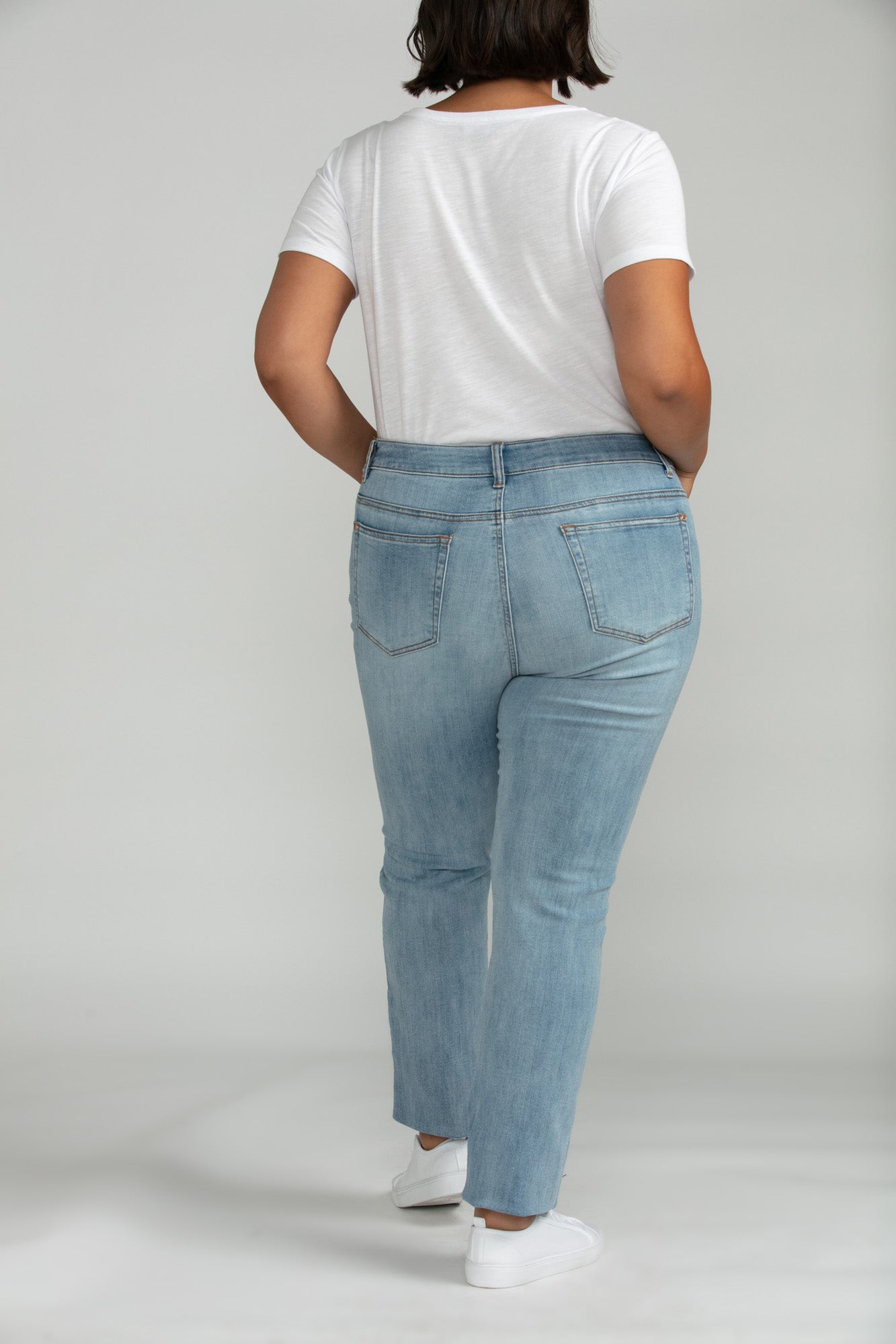 Bluberry Denim Zipper-Fly Straight leg Kiara