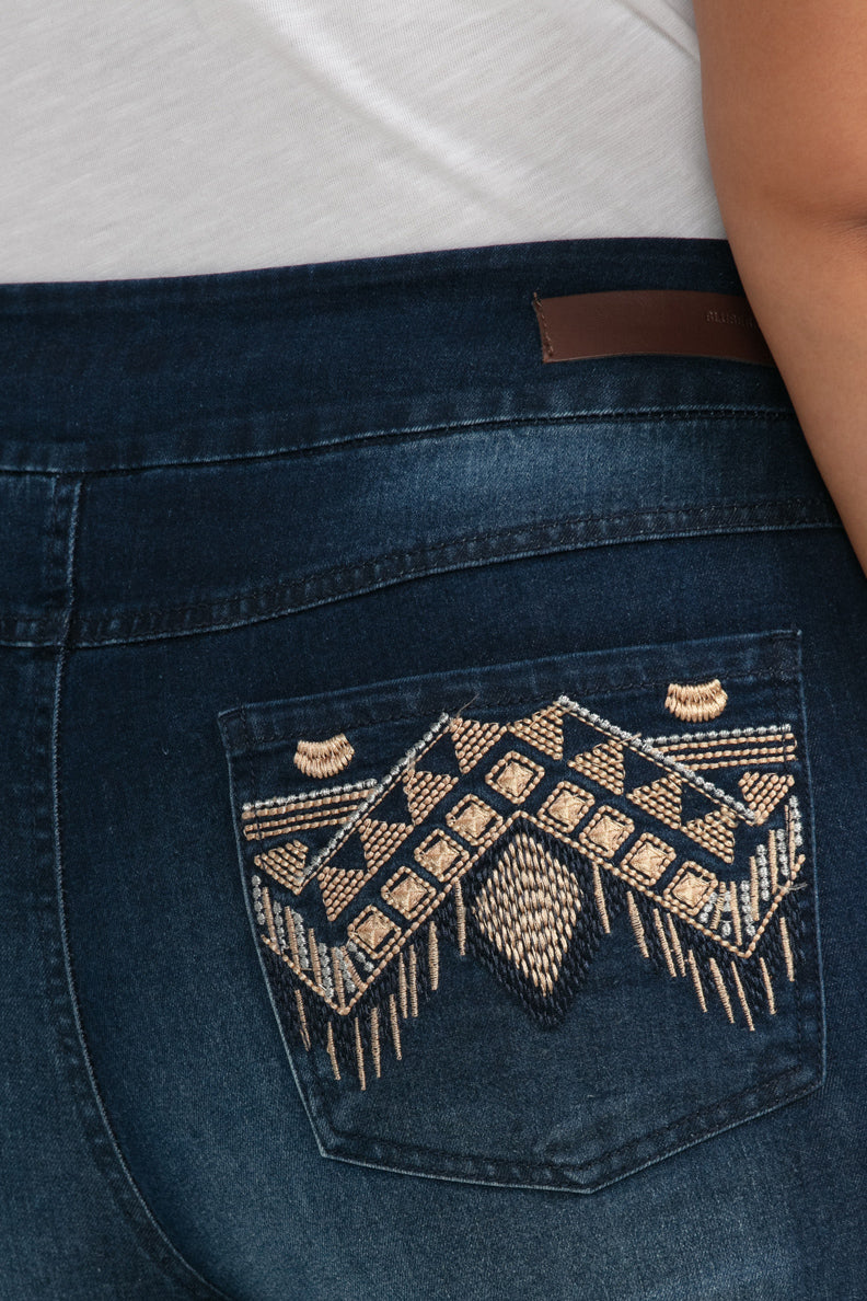 Bluberry Denim Pull-On Slim leg Charlotte