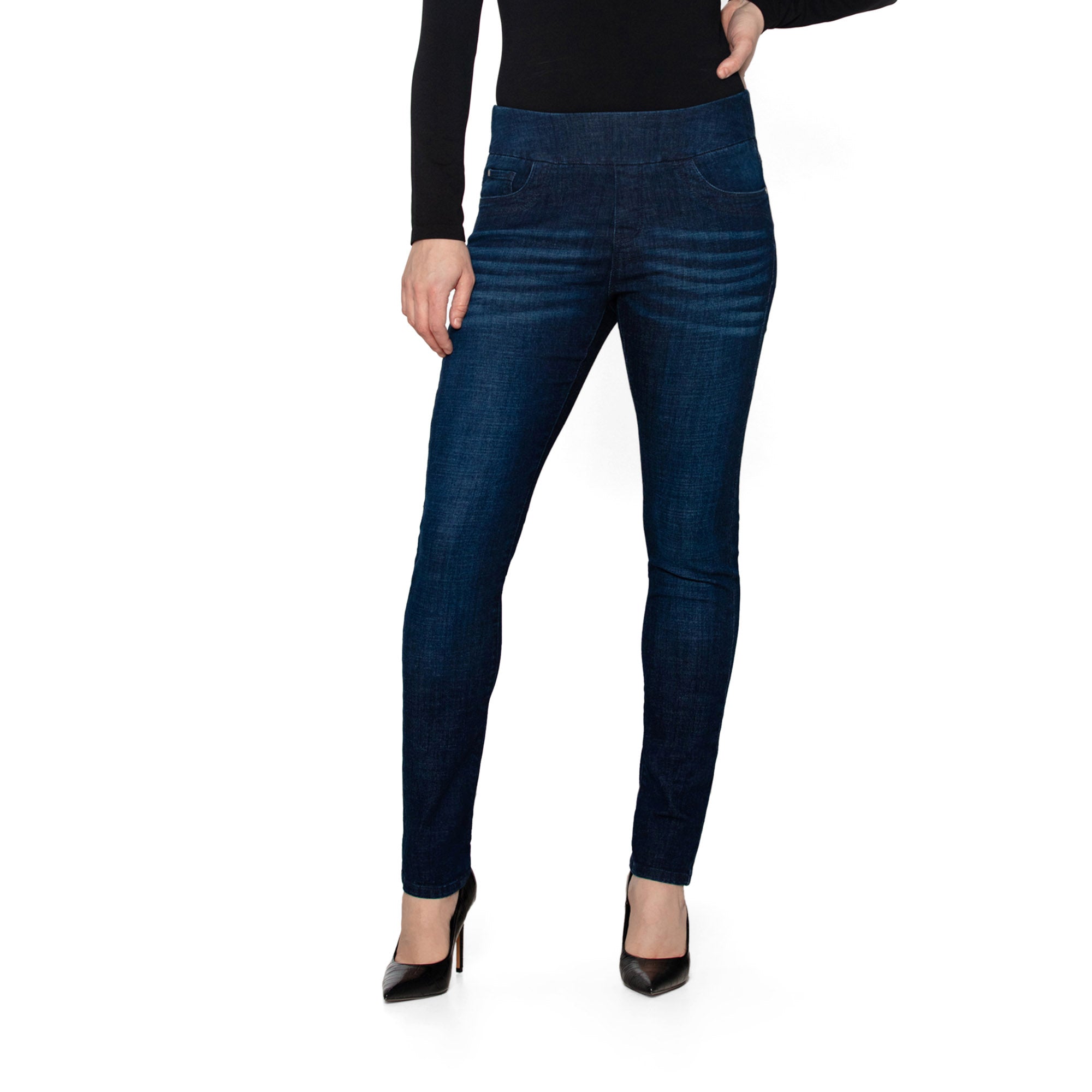 Bluberry Denim Pull-On Slim Leg Evangeline